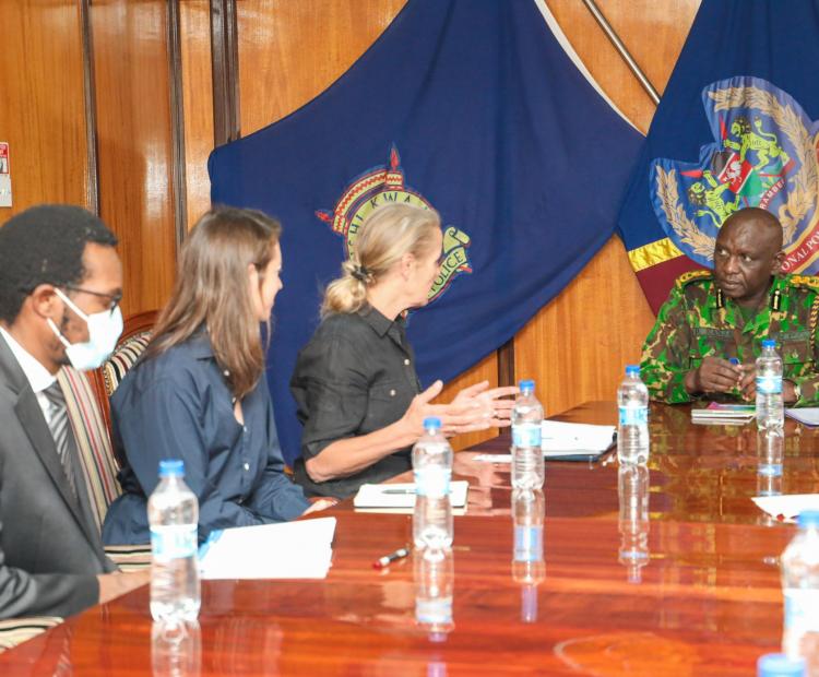 IG KANJA, UNDP GOVERNANCE ADVISOR ANKI DELLNAS HOLD MEETING TO ... IG KANJA, UNDP GOVERNANCE ADVISOR ANKI DELLNAS HOLD MEETING TO ...
